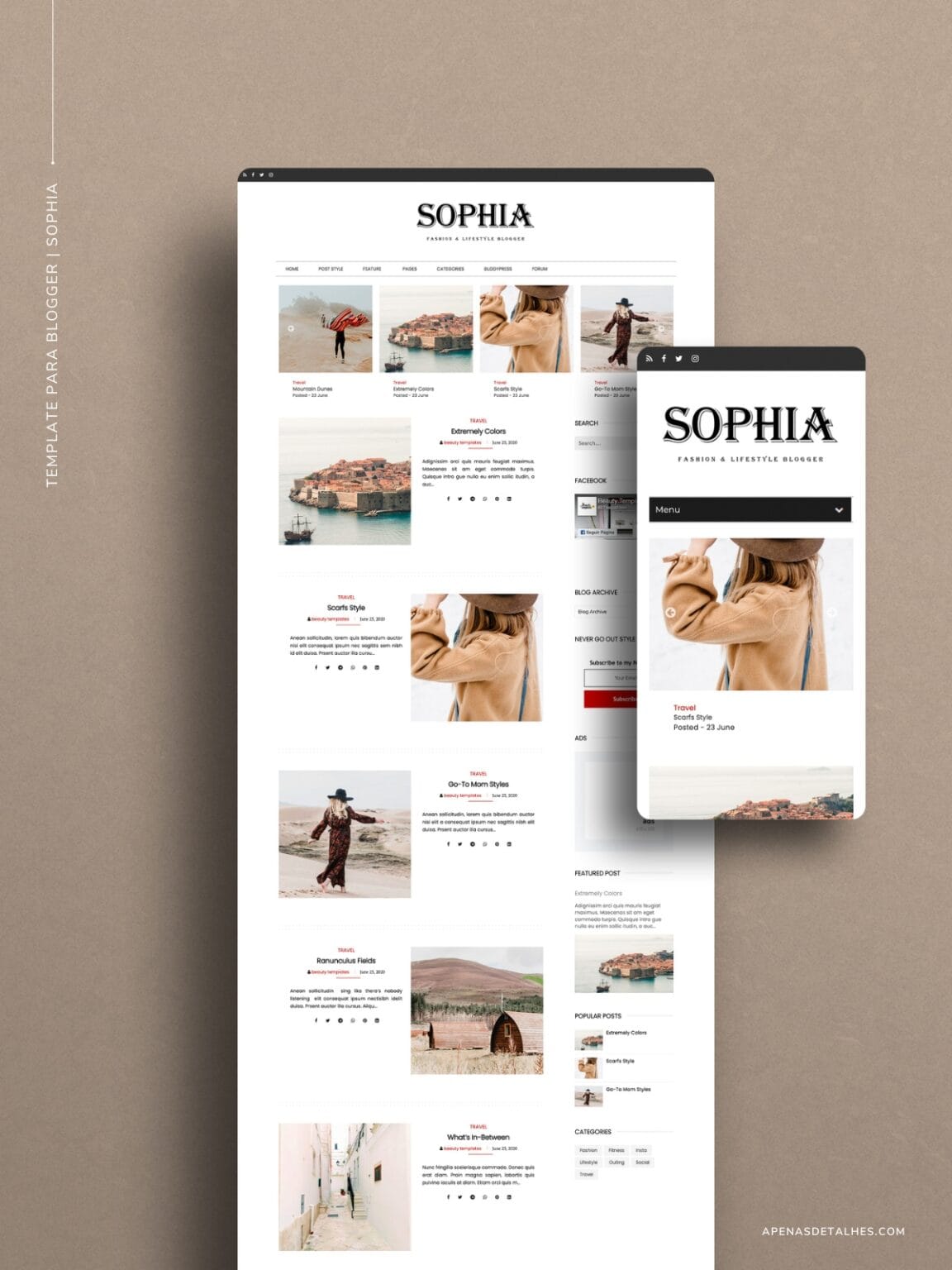 Layouts para Blogger | Templates gratuitos e responsivos - Apenas Detalhes