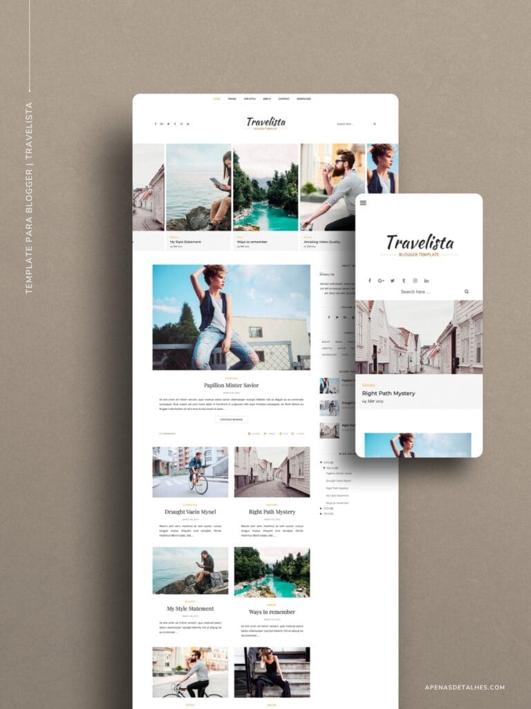 Layouts para Blogger | Templates gratuitos e responsivos - Apenas Detalhes