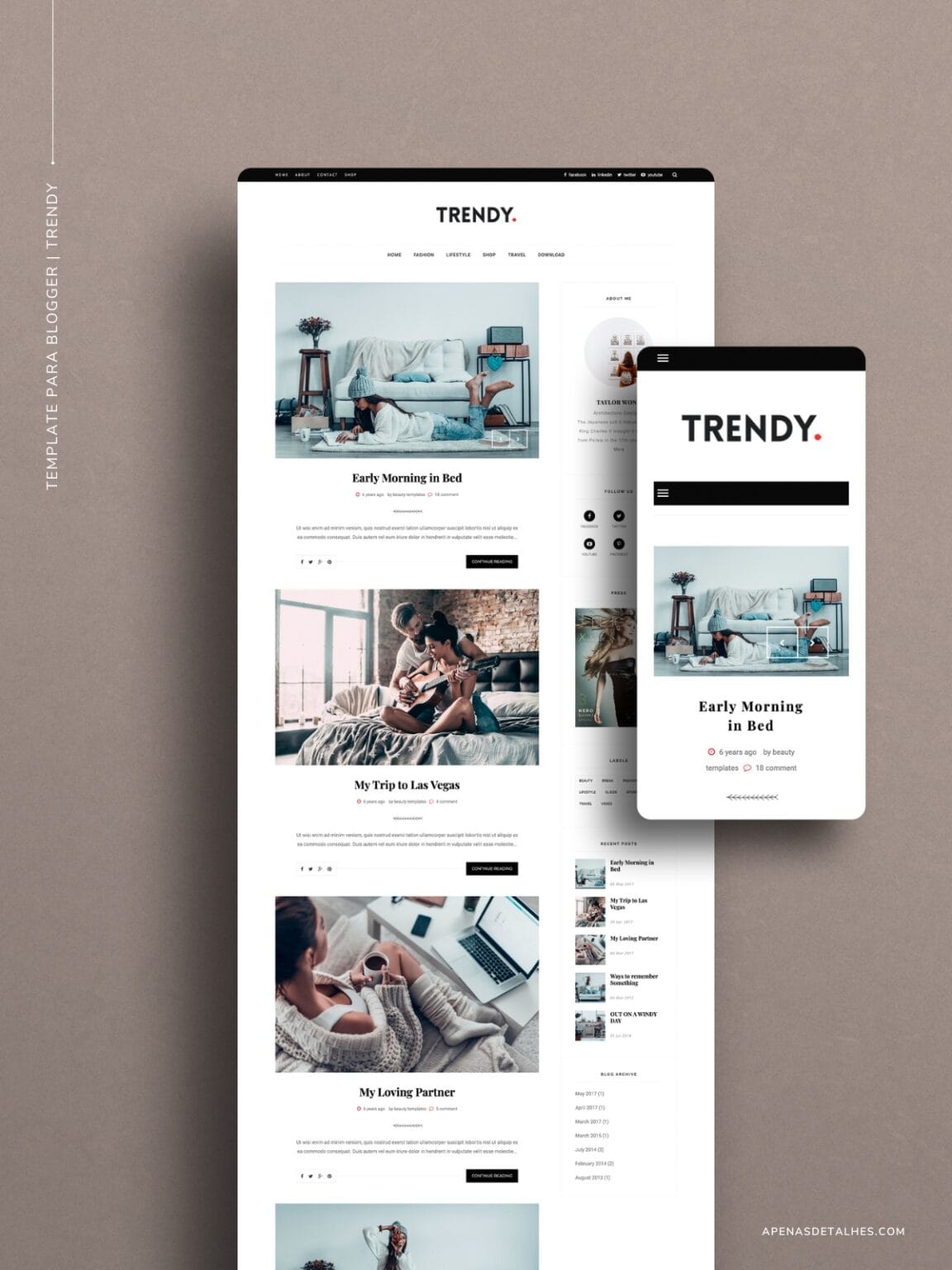 Layouts para Blogger | Templates gratuitos e responsivos - Apenas Detalhes