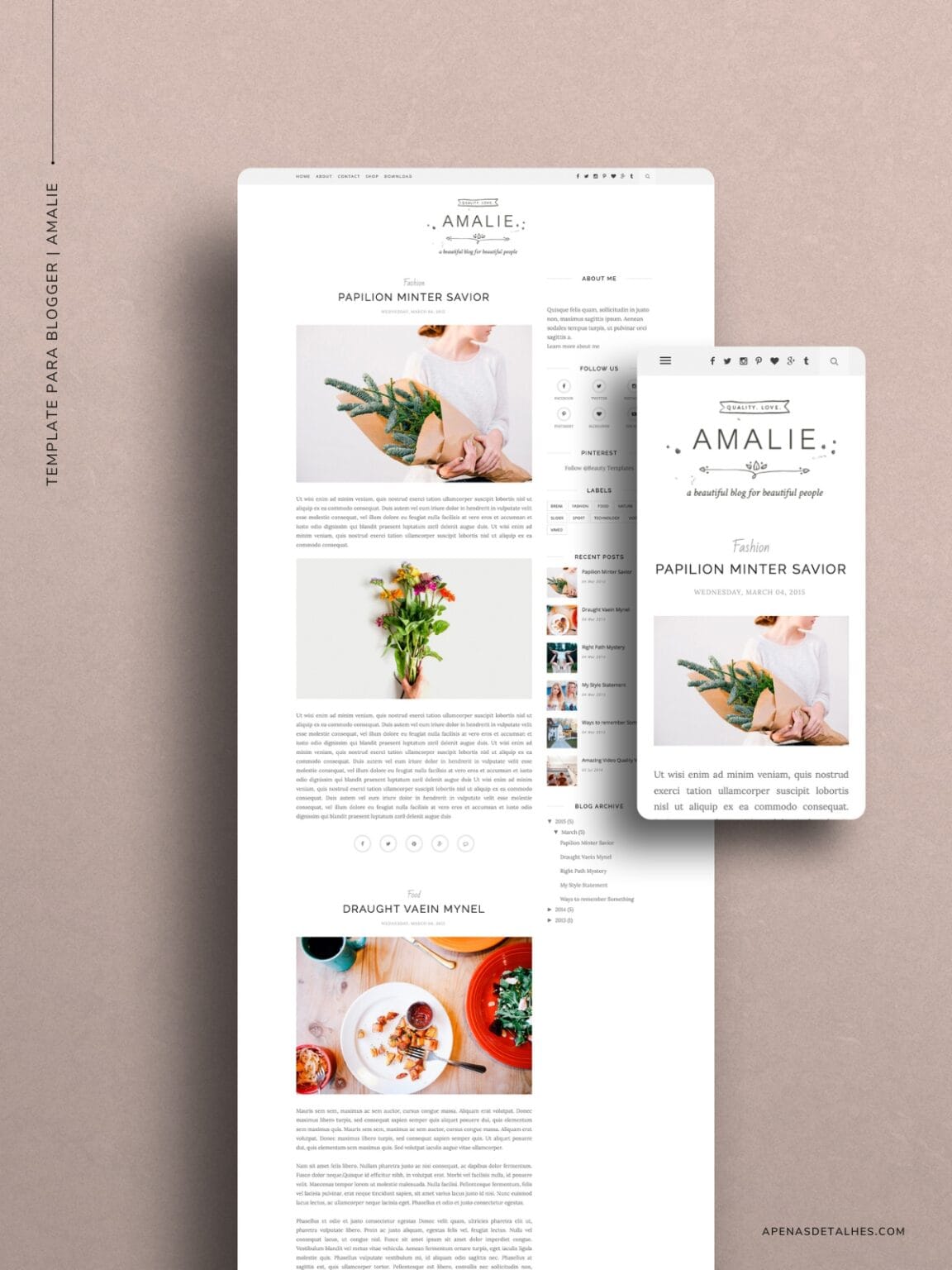 Layouts para Blogger | Templates gratuitos e responsivos - Apenas Detalhes