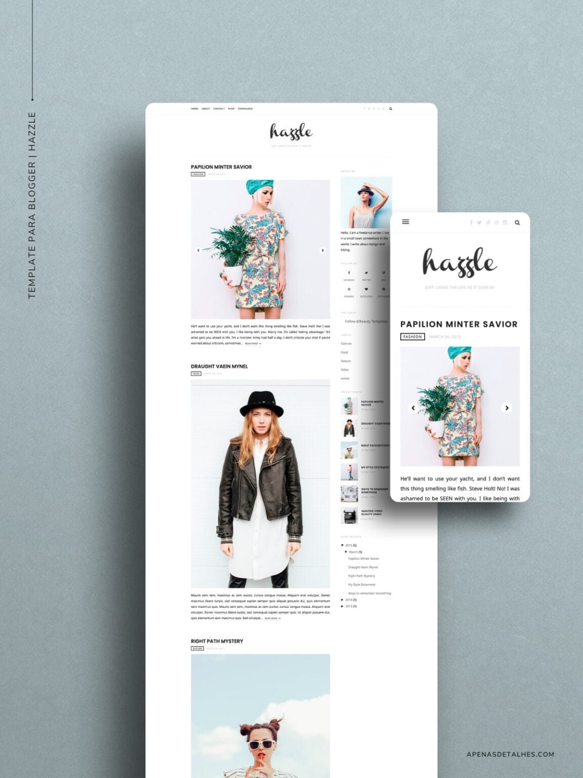 Layouts para Blogger | Templates gratuitos e responsivos - Apenas Detalhes
